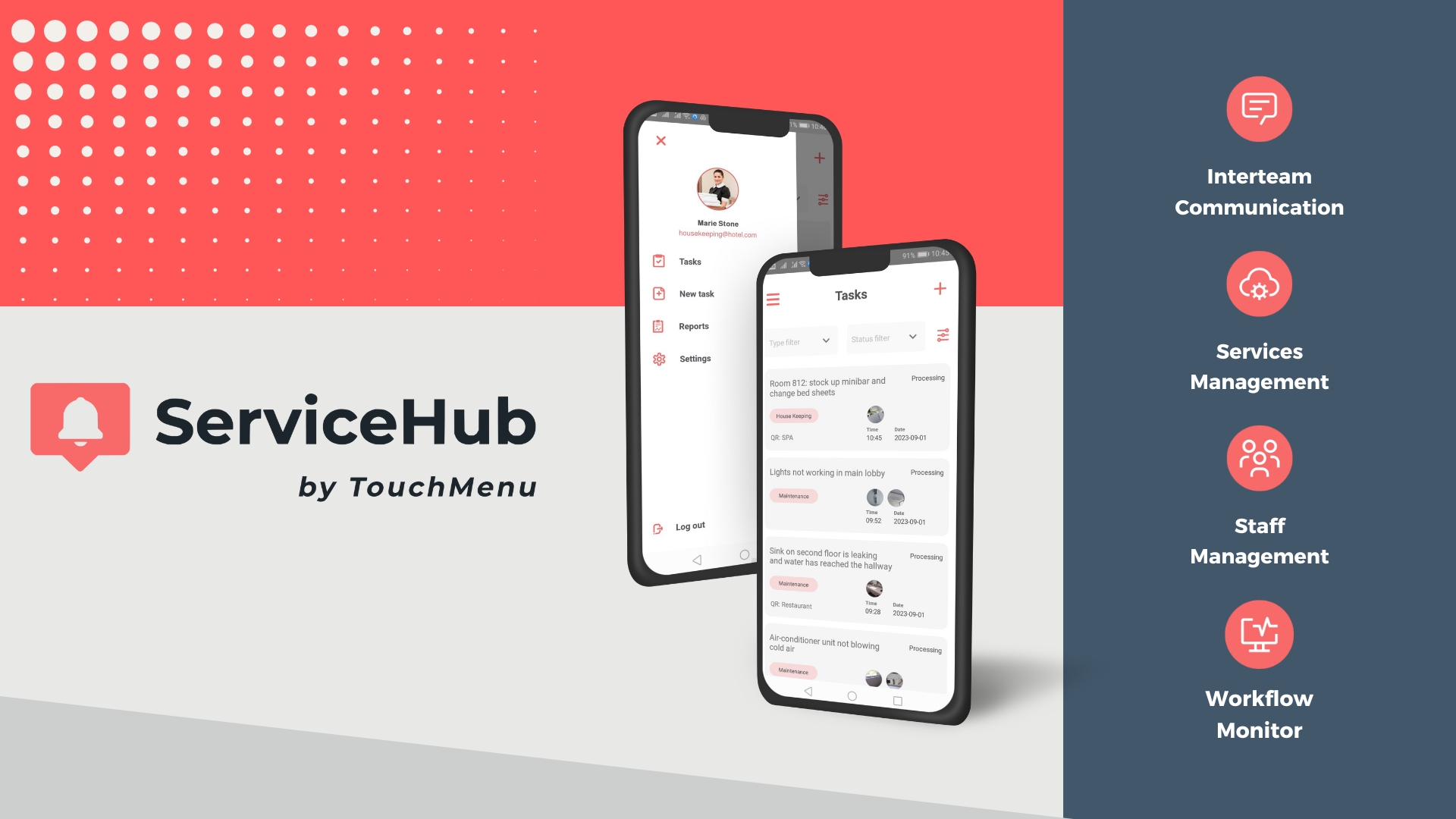 Enhance Guest Experience and Teamwork Efficiency - TouchMenu