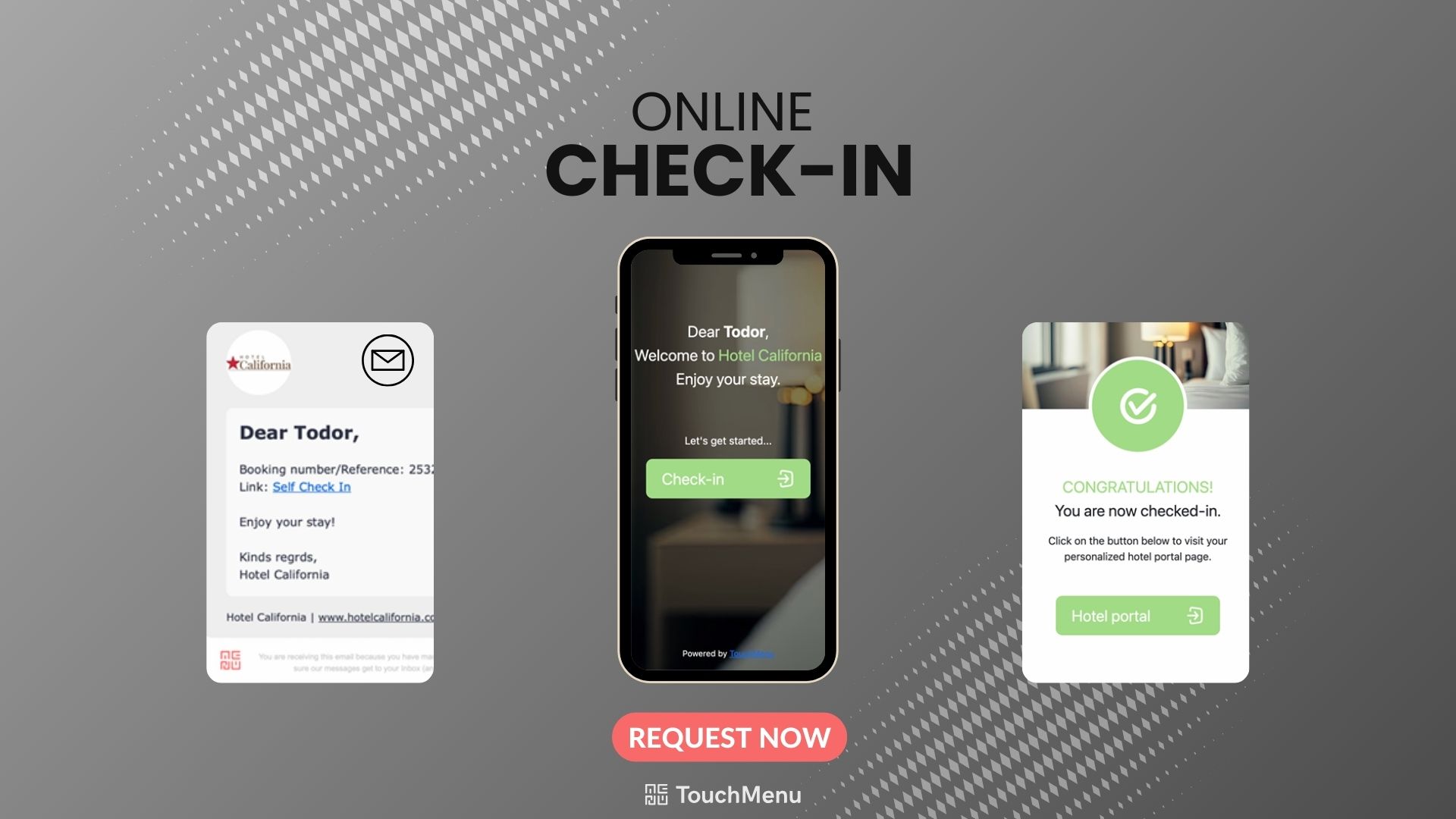 Say Goodbye to Front Desk Queues - TouchMenu
