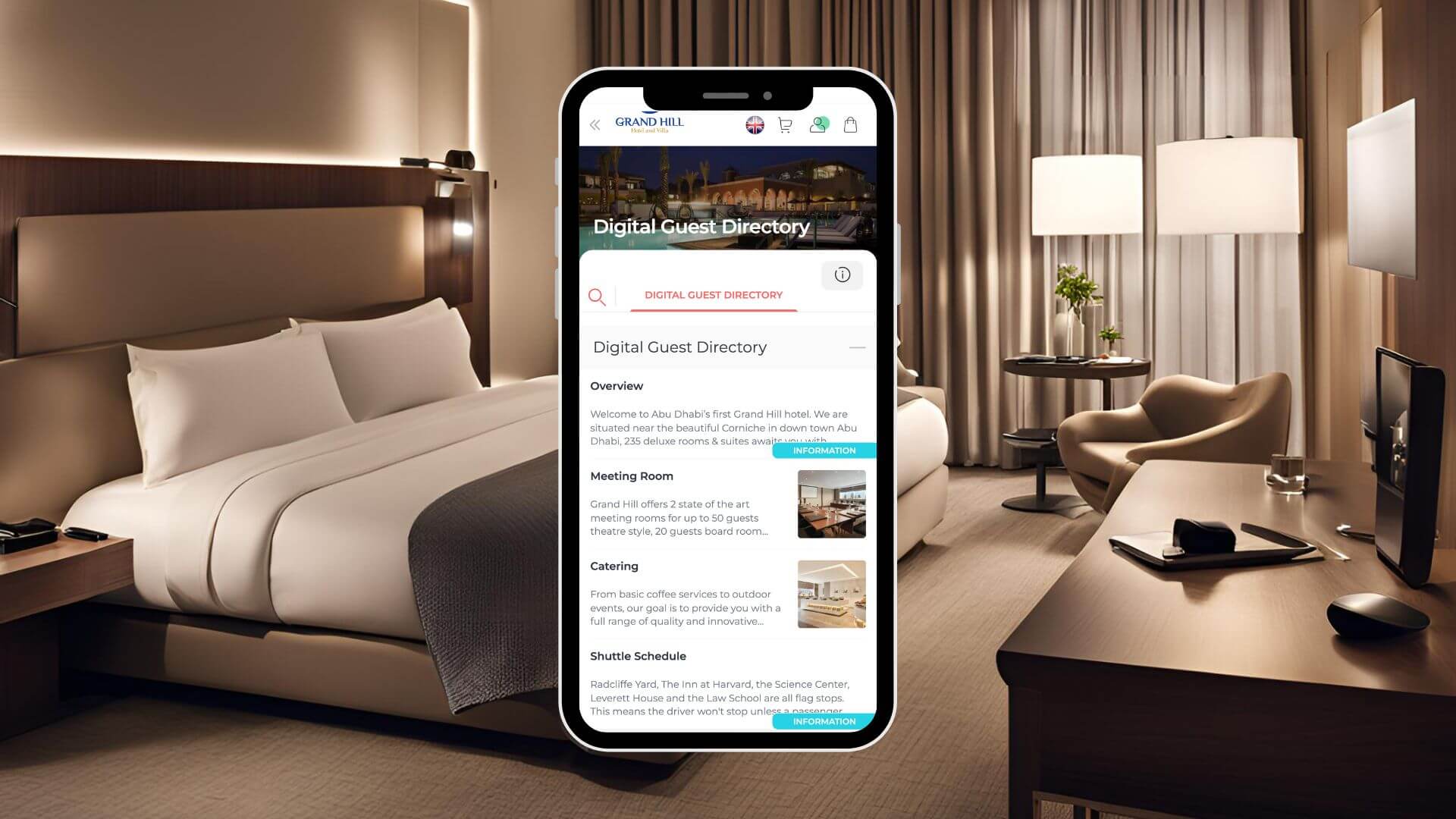 Digital Guest Directory: Elevating Hotel Services - TouchMenu